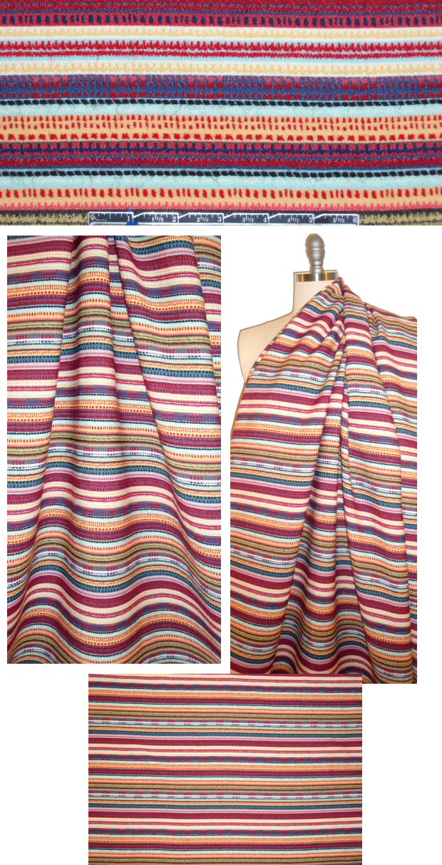 Mi11y red/denim/aqua/lemon novelty weave – EOS Fabrics