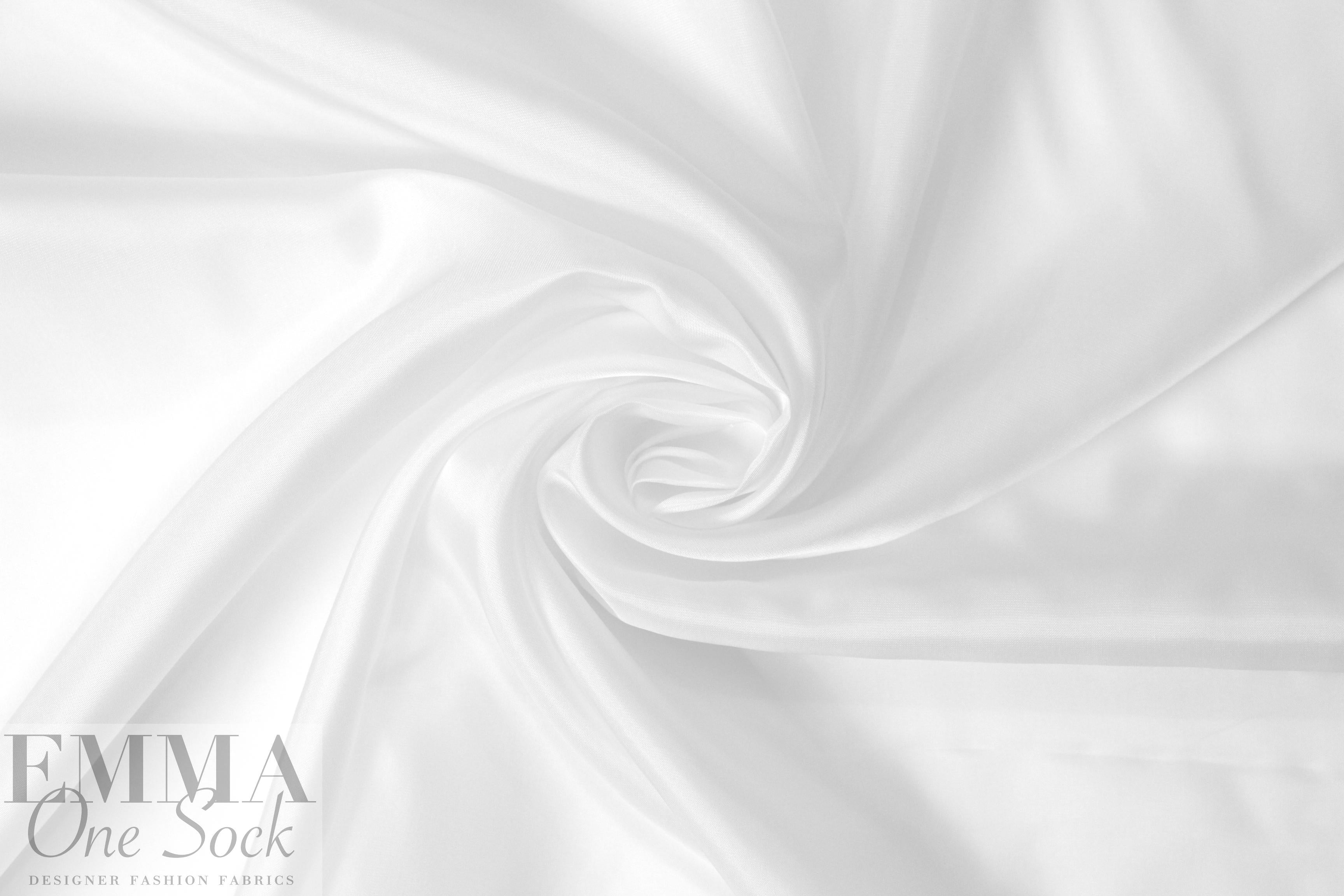 Bemberg 100% rayon lining - white .75 yds – EOS Fabrics