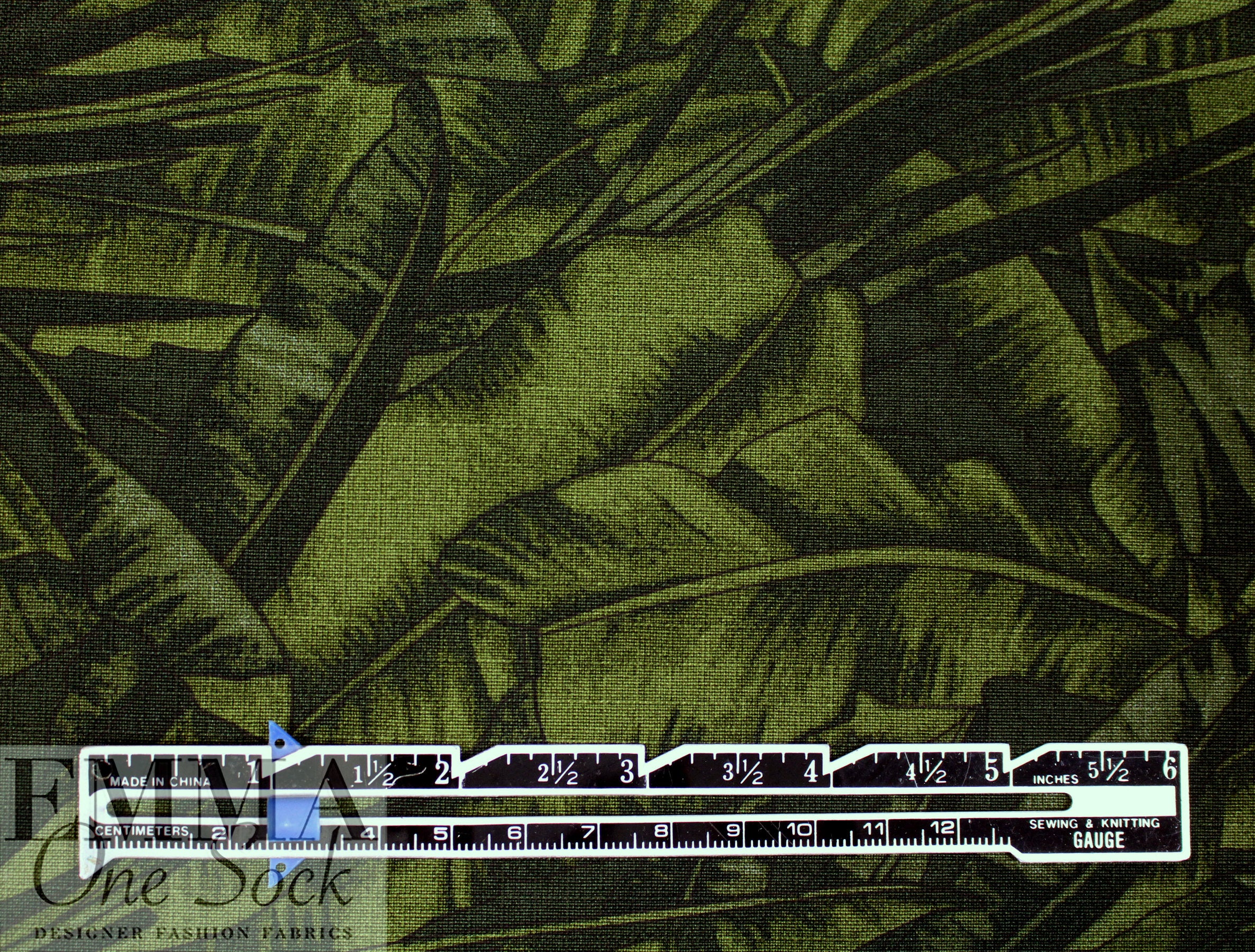 M@x Mara 'banana leaf' cotton canvas woven 1 yard – EOS Fabrics