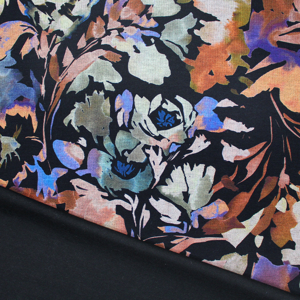 'roma garden' drapey viscose blend doubleknit, Oeko-Tex cert. from ...