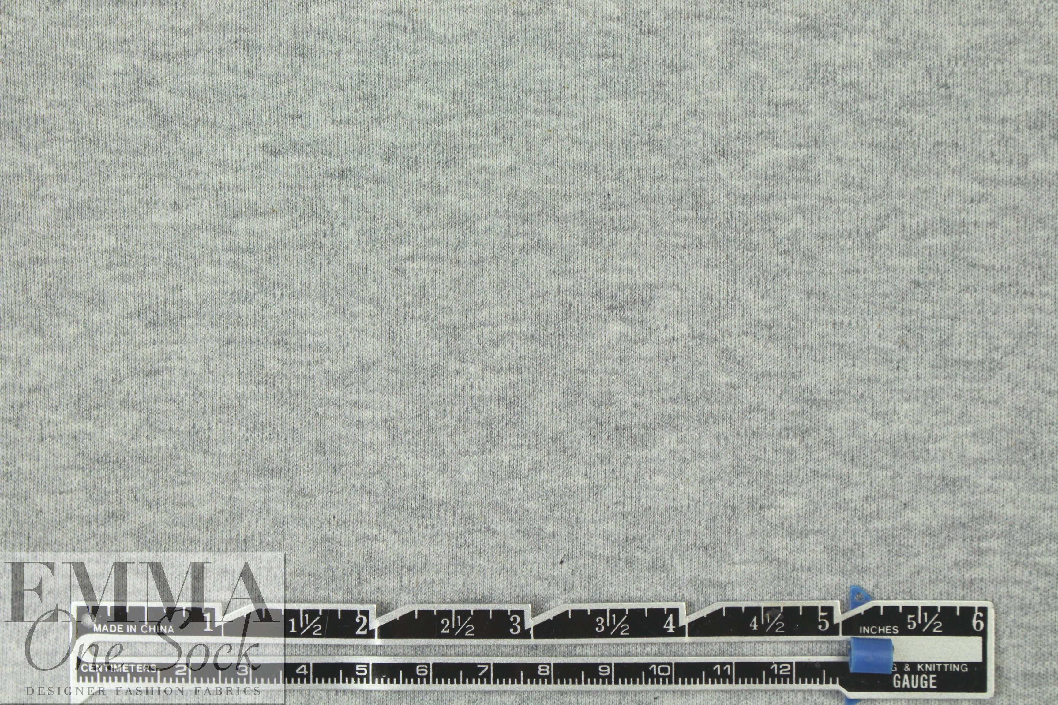 organic cotton interlock, Oeko-Tex certified - gray mix .625 yds – EOS Fabrics