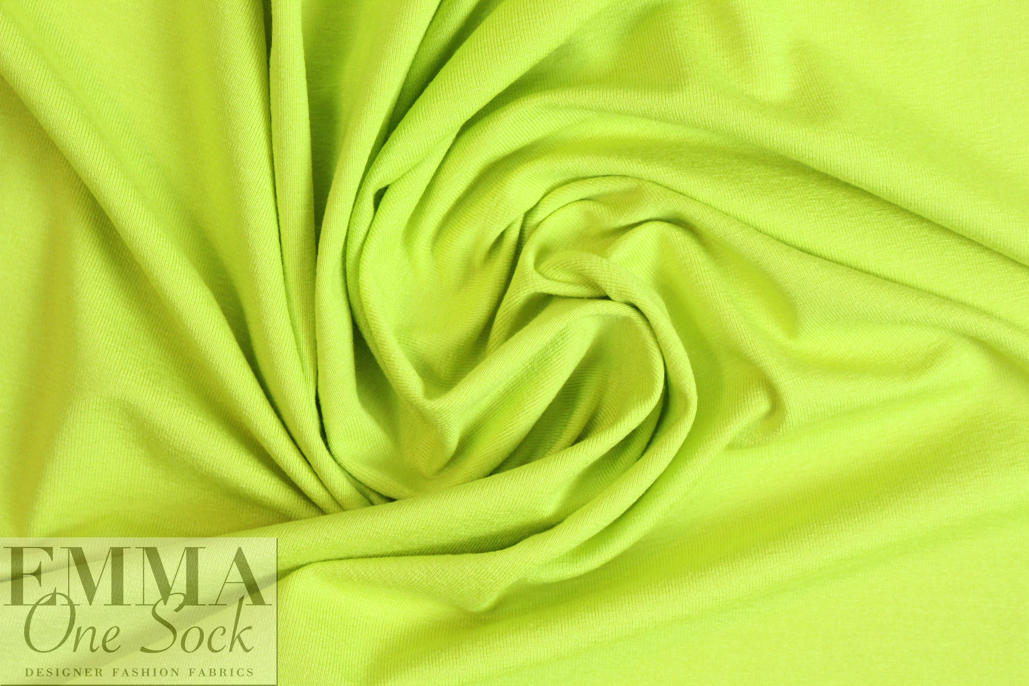limeade Oeko-Tex viscose/spandex 4-way jersey 2.25 yd – EOS Fabrics