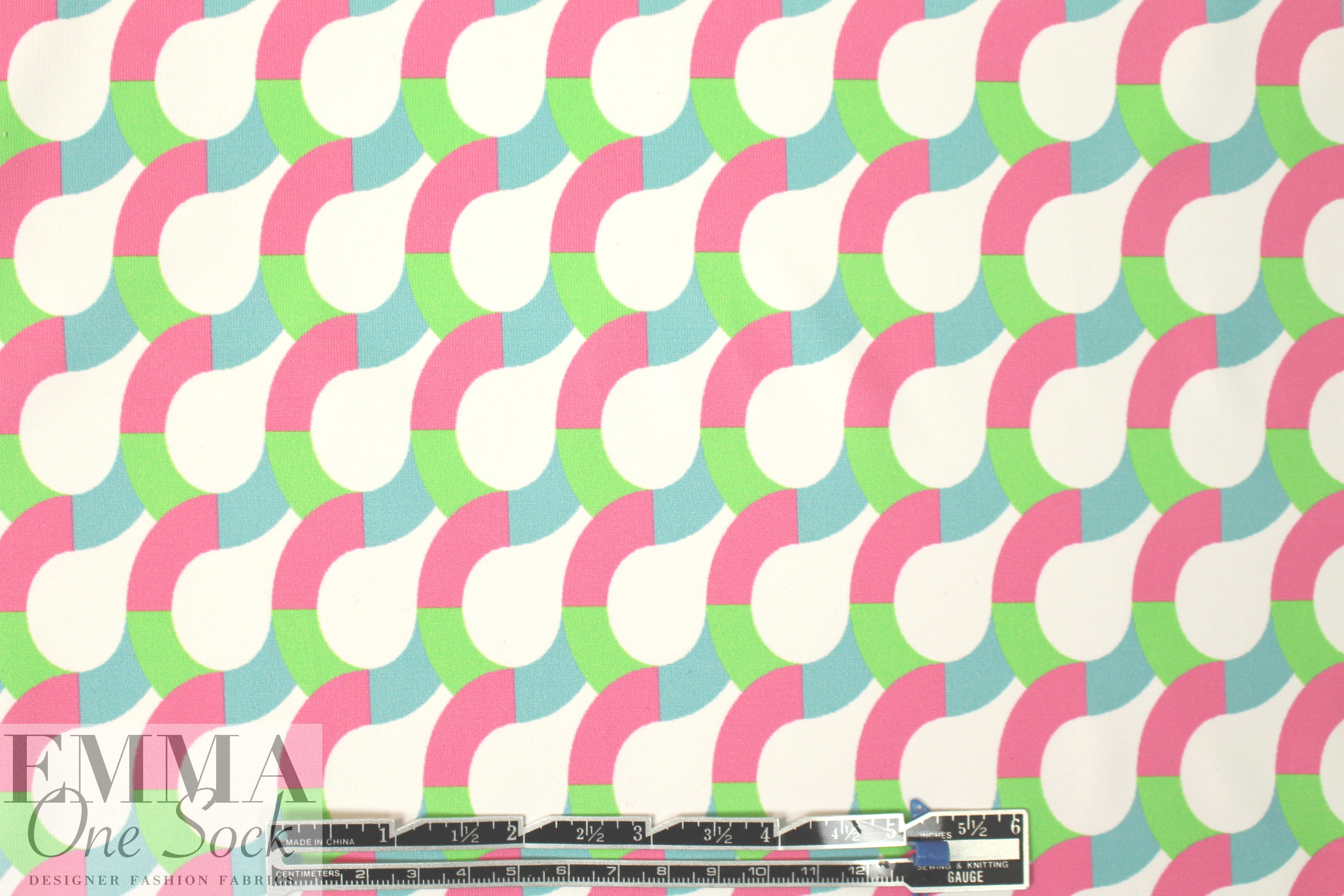 NY designer teardrop graphic nylon swimwear – EOS Fabrics